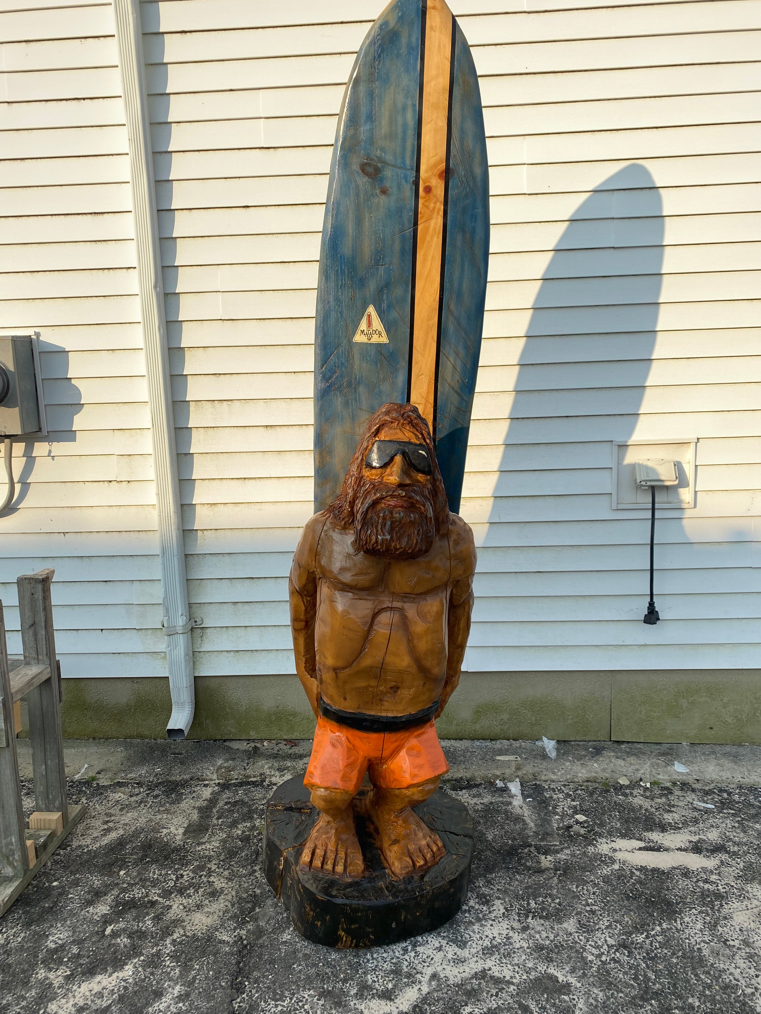 SURFER BOB 8'+ wood carving | MATADOR SURF CO.